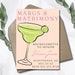 Margs & Matrimony Bachelorette Invitation and Itinerary Final - Etsy