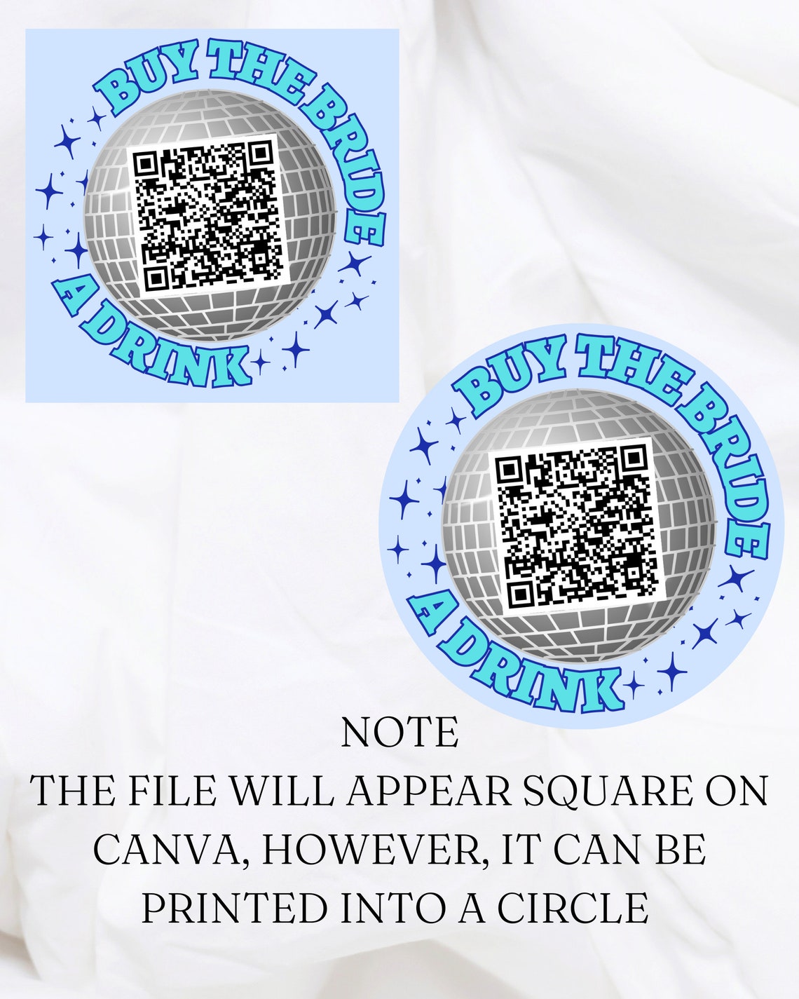 Buy the Bride a Drink Venmo QR Code Sticker, Bachelorette Party ...