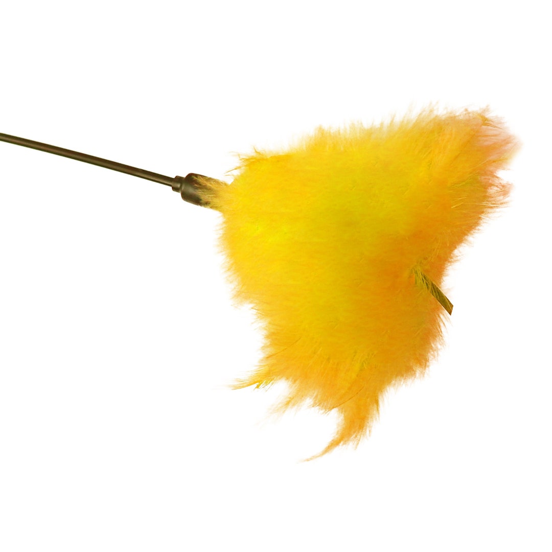 Puff Wand Enticing Feather Tickler Cat Toy - Etsy