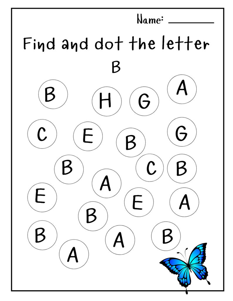 Preschool Do-a-dot Activity - Etsy