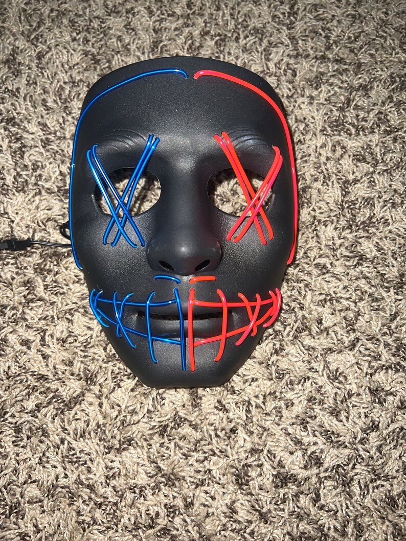 Purge El Wire Mask Pink and Blue Wires - Etsy