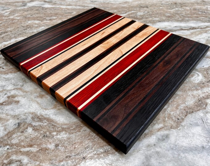 Exotic Hardwood Cutting Board BONFIRE Edition Padauk / Wenge / Walnut ...