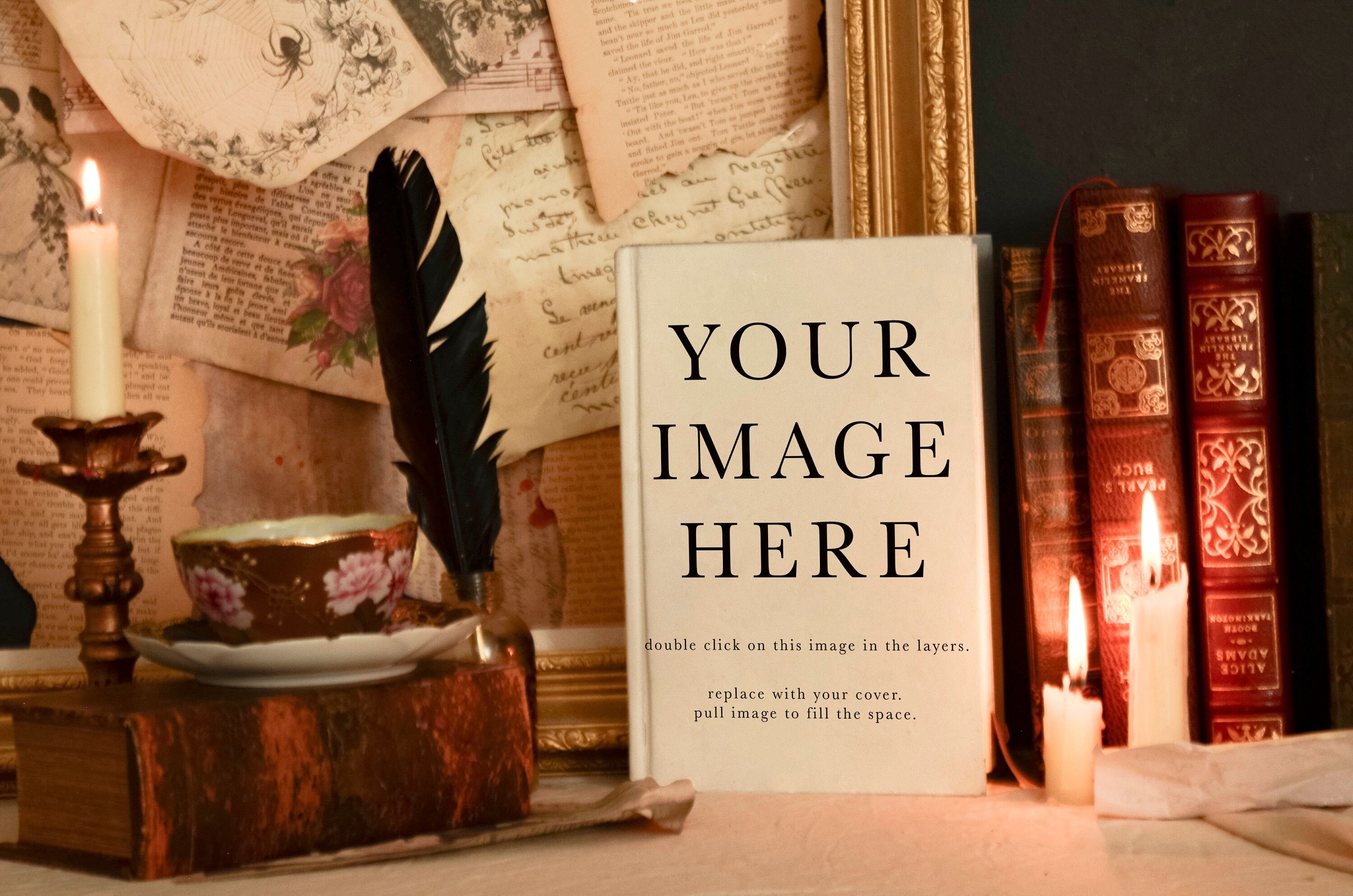 Arcane Studies 2497 : Photoshop Book Cover Mockup Flatlay Template - Etsy