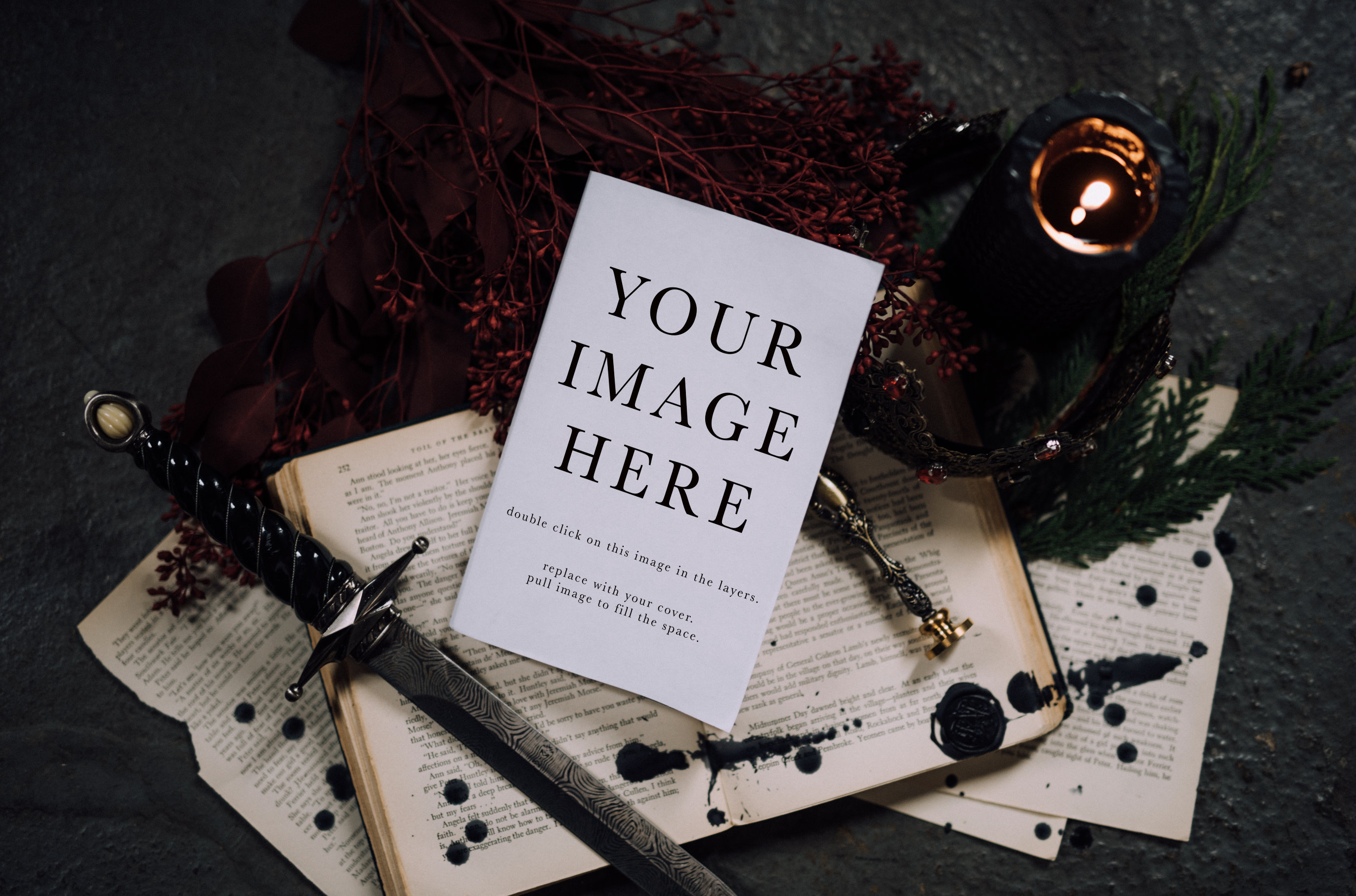 Regal 4254: Flat Lay Book Cover Mockup Photoshop Template - Etsy