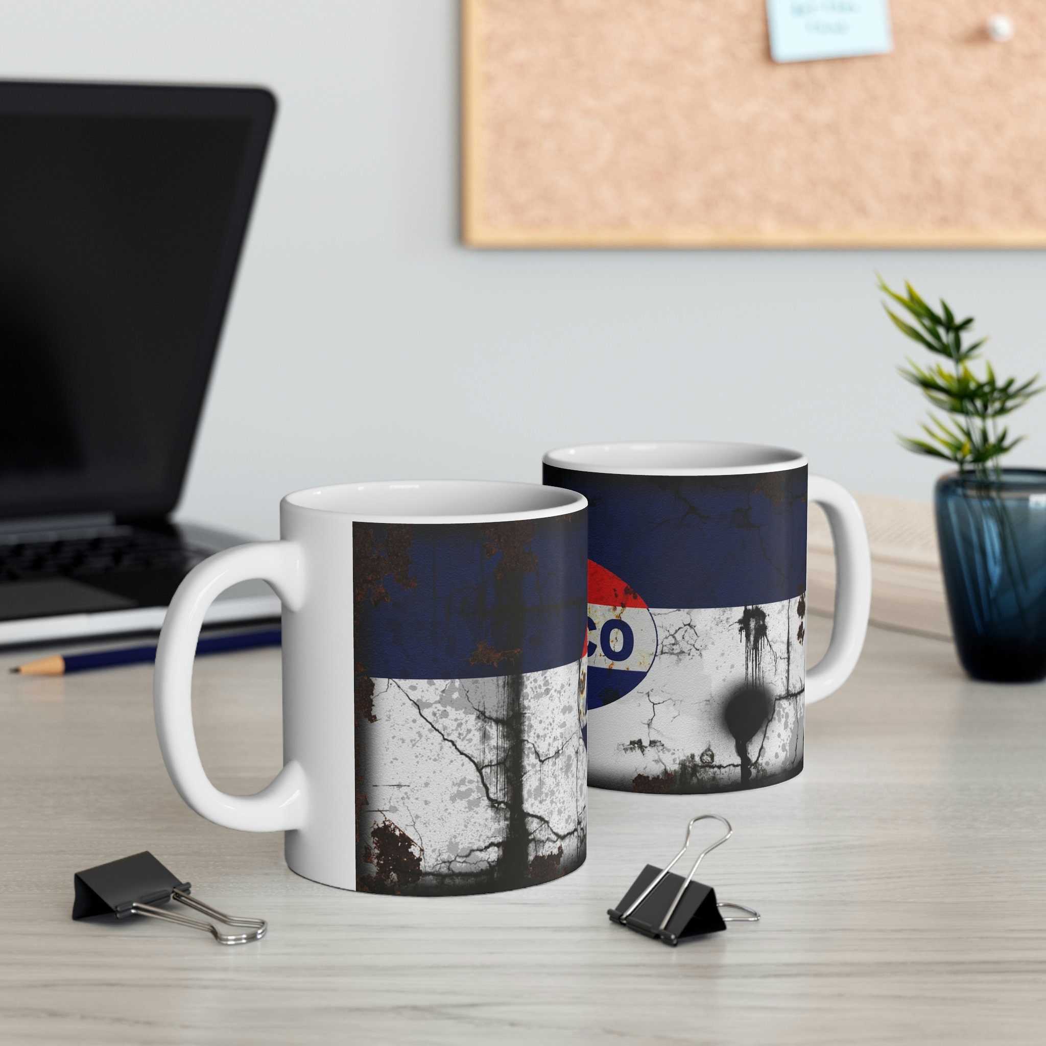 Retro Motor Oil Can Replica Coffee Mug, Mechanic Gift, Ceramic Mug, Dad ...