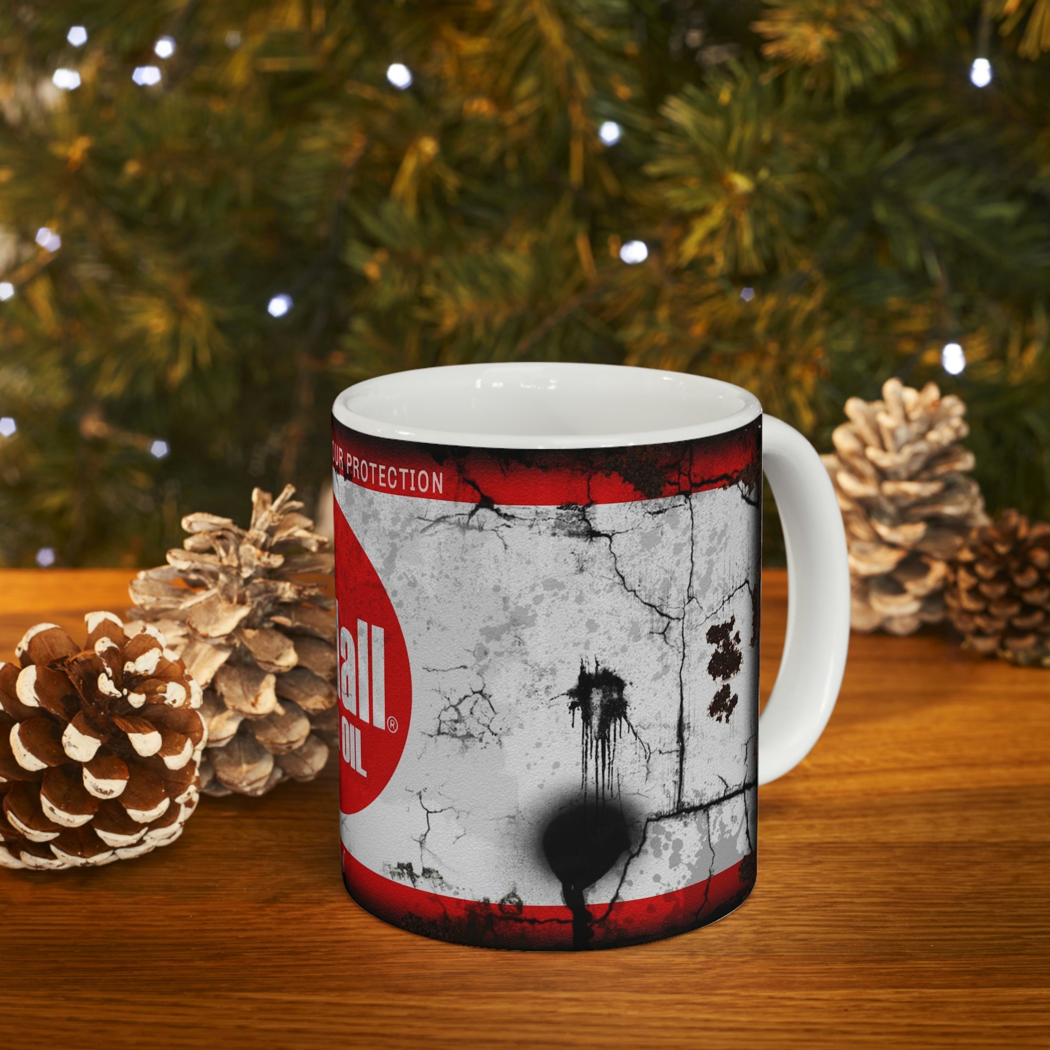 Retro Motor Oil Can Replica Coffee Mug, Mechanic Gift, Ceramic Mug, Dad ...