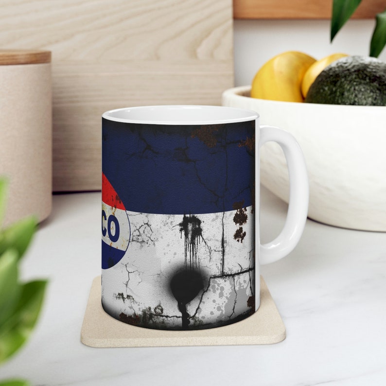 Retro Motor Oil Can Replica Coffee Mug, Mechanic Gift, Ceramic Mug, Dad ...