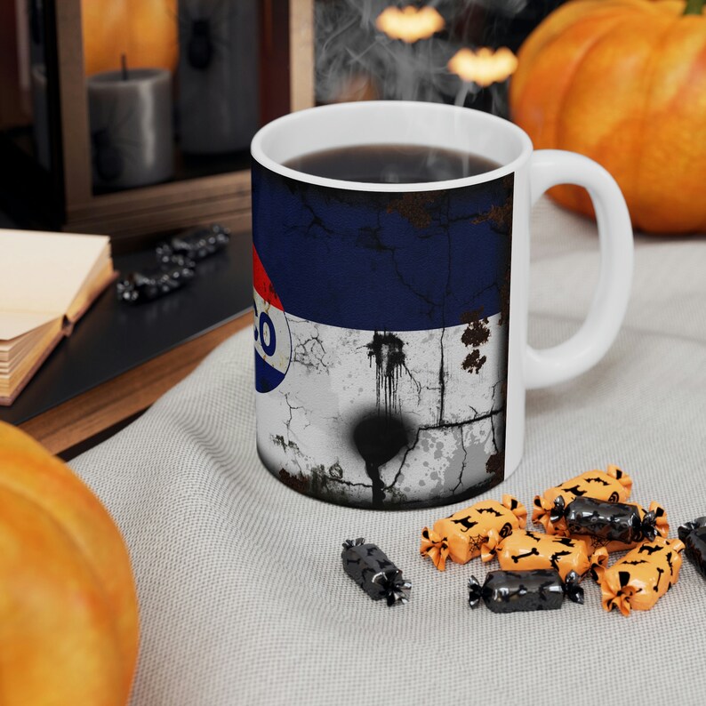 Retro Motor Oil Can Replica Coffee Mug, Mechanic Gift, Ceramic Mug, Dad ...