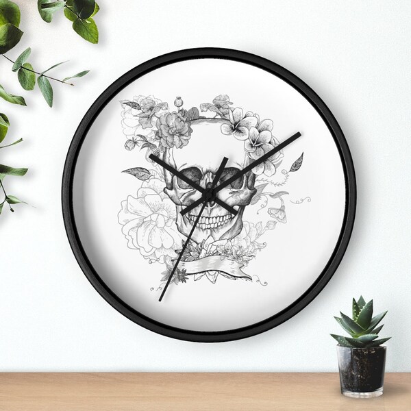 Skull Clock - Etsy