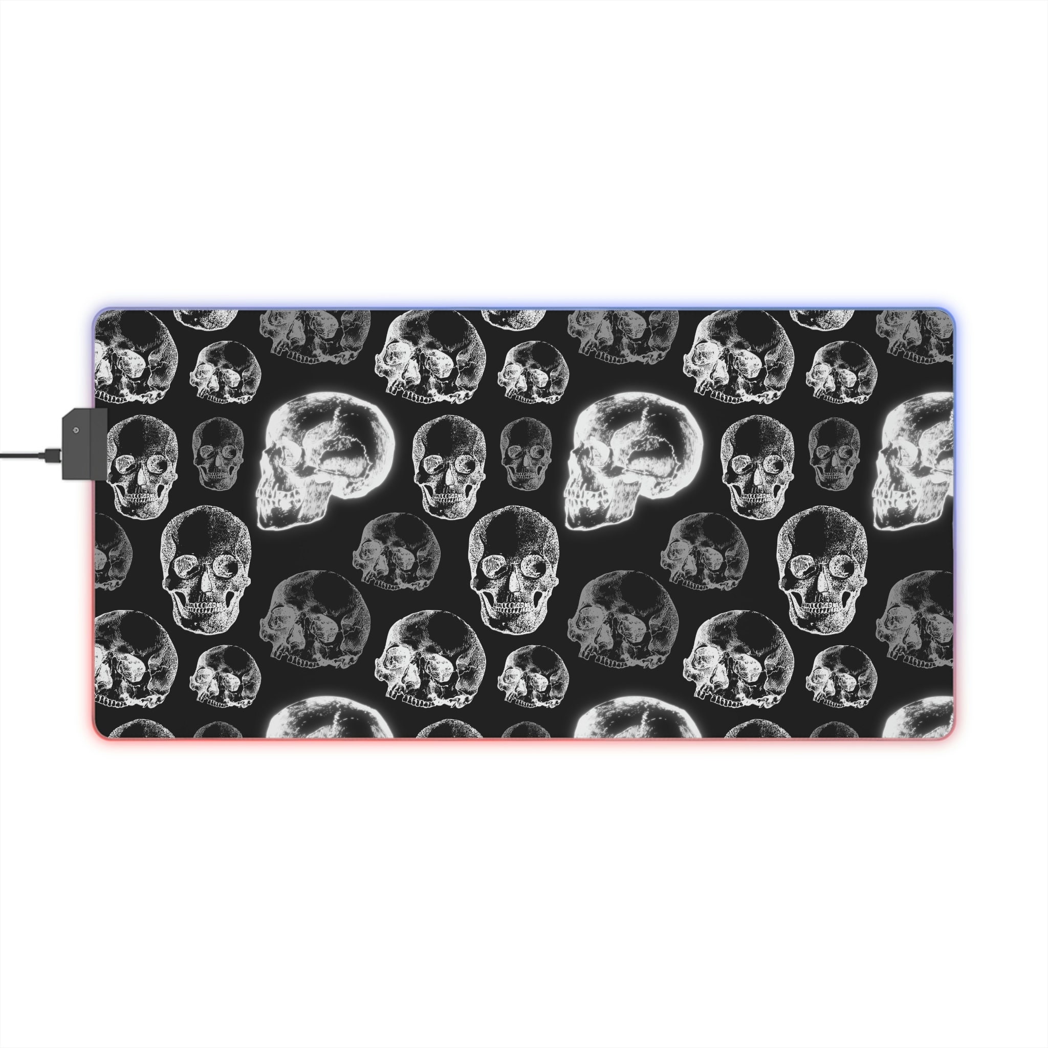 Gothic Skull LED Gaming Mouse Pad, Light up Mouse Pad, Neon Mouse Pad ...