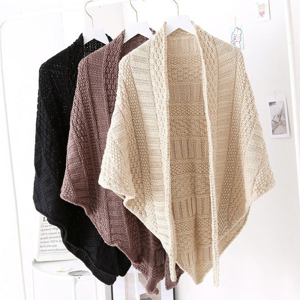 Hand Knitted Shawl Pattern - Etsy