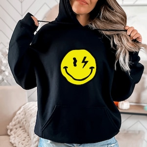Melted Smiley Faces Hoodies, Cute Melty Face Hoodies, Smiling Emoji Tee ...