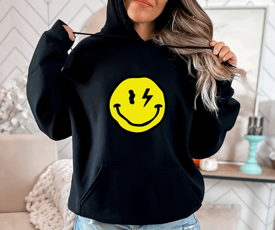 Melted Smiley Faces Hoodies, Cute Melty Face Hoodies, Smiling Emoji Tee ...