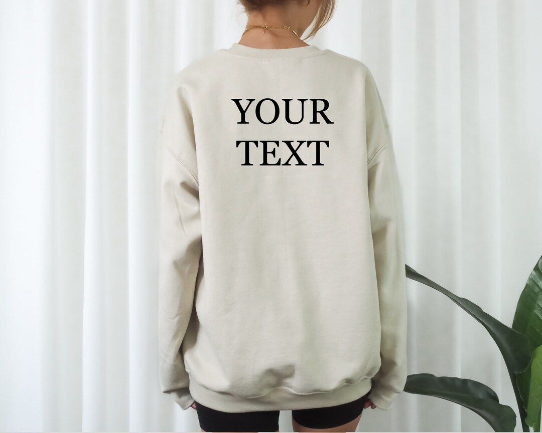 Additional Fee for Back Text (design,photo..) on Orders,custom Text for ...