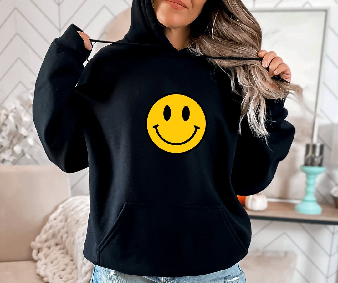 Smiley Faces Hoodies Cute Smiley Face Hoodies Smiling Emoji - Etsy