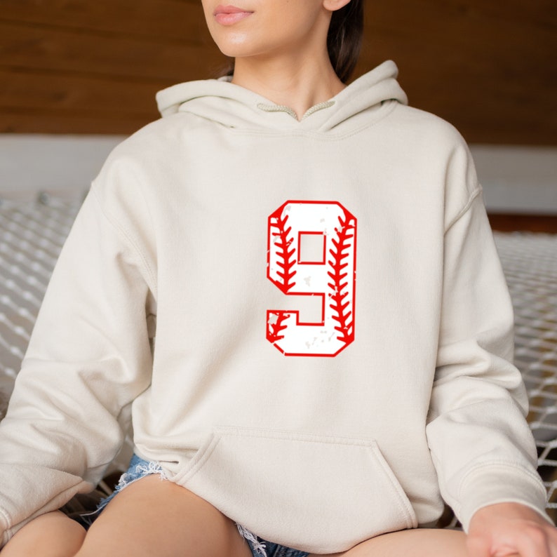 Custom Team Number Hoodie Personalized Baseball Player - Etsy