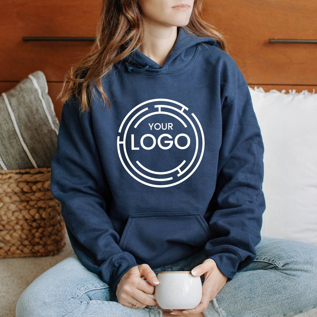 Custom Logo Hoodie, Your Logo Hoodie, Company Logo Hoodie, Your Text ...