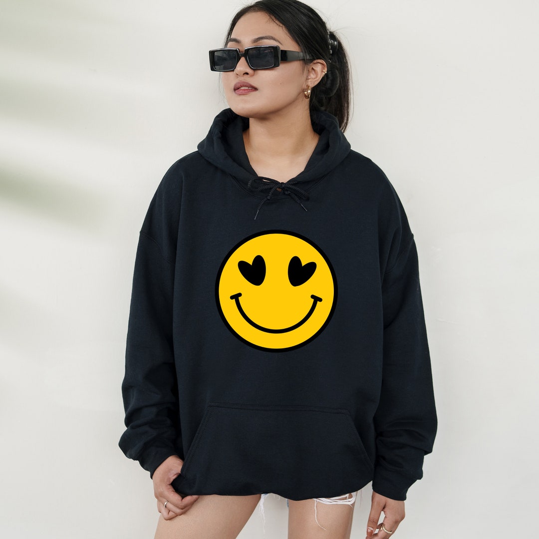 Happy Faces Hoodies, Cute Happy Face Hoodies, Smiling Emoji Tee ...