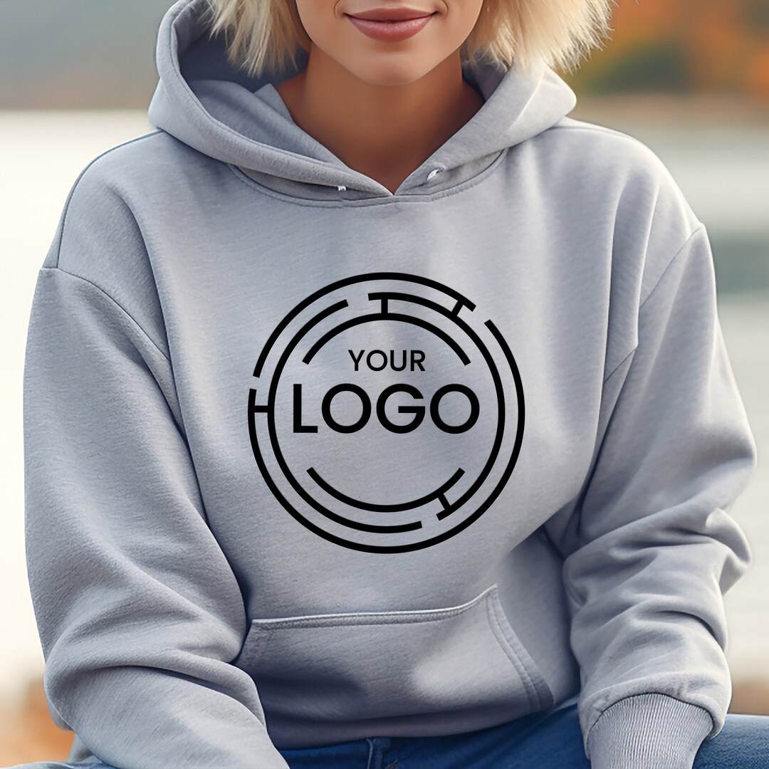 Custom Logo Hoodie, Your Logo Hoodie, Company Logo Hoodie, Your Text ...