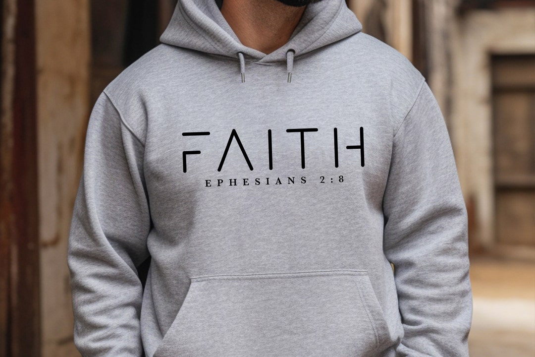 Faith Hoodie, Christian Gift, Christian Hoodie, Inspirational Hoodie ...