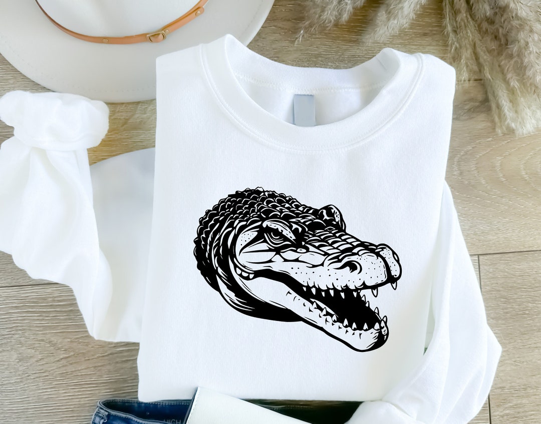 Crocodile Sweatshirt, Alligator Sweatshirt, Crocodile Gift, Animal ...