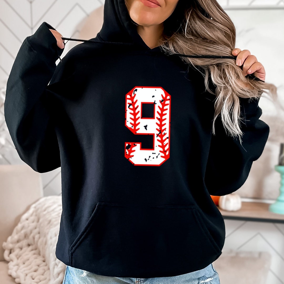 Custom Team Number Hoodie, Personalized Baseball Player Hoodie ...