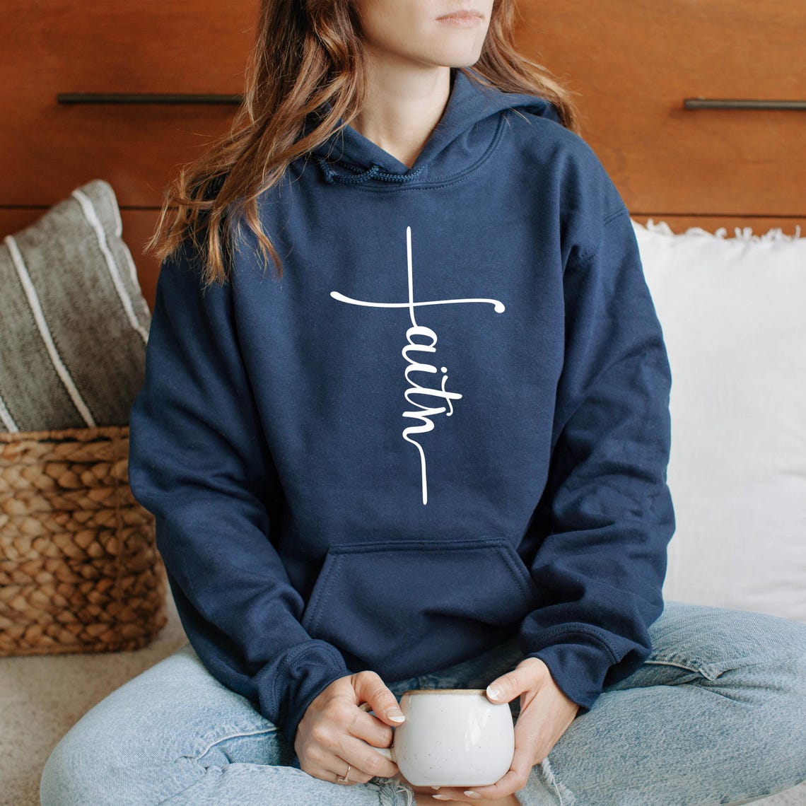 Faith Hoodie, Faith Cross Hoodie, Christian Gift, Love and Grace Shirt ...