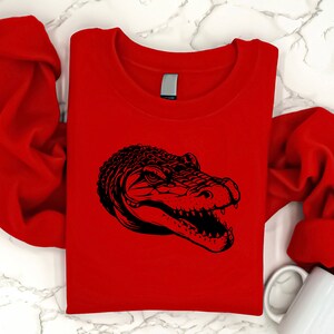 Crocodile Sweatshirt, Alligator Sweatshirt, Crocodile Gift, Animal ...