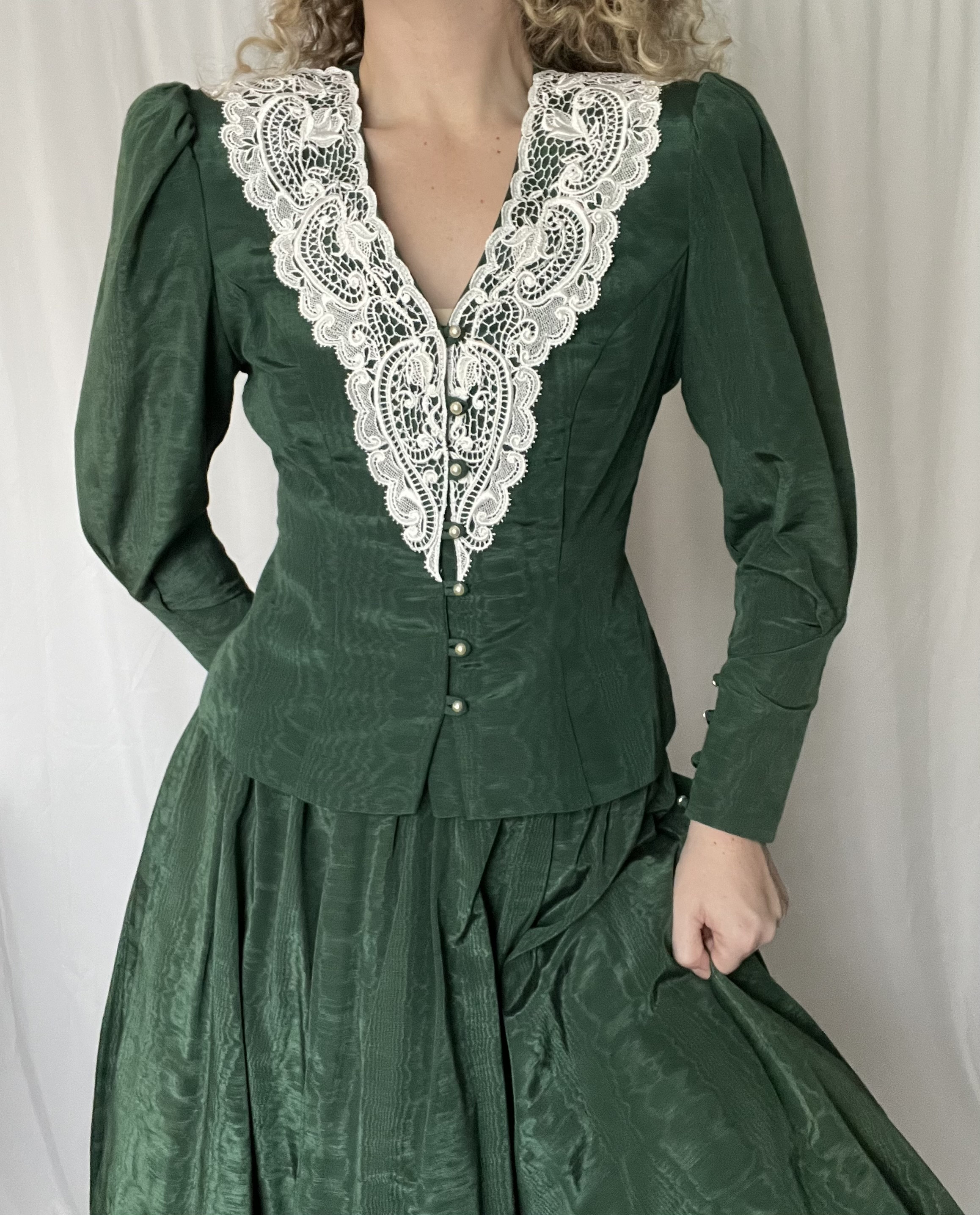 1980s/90s Scott Mcclintock Mutton Sleeve Jacket and Skirt Suit - Etsy