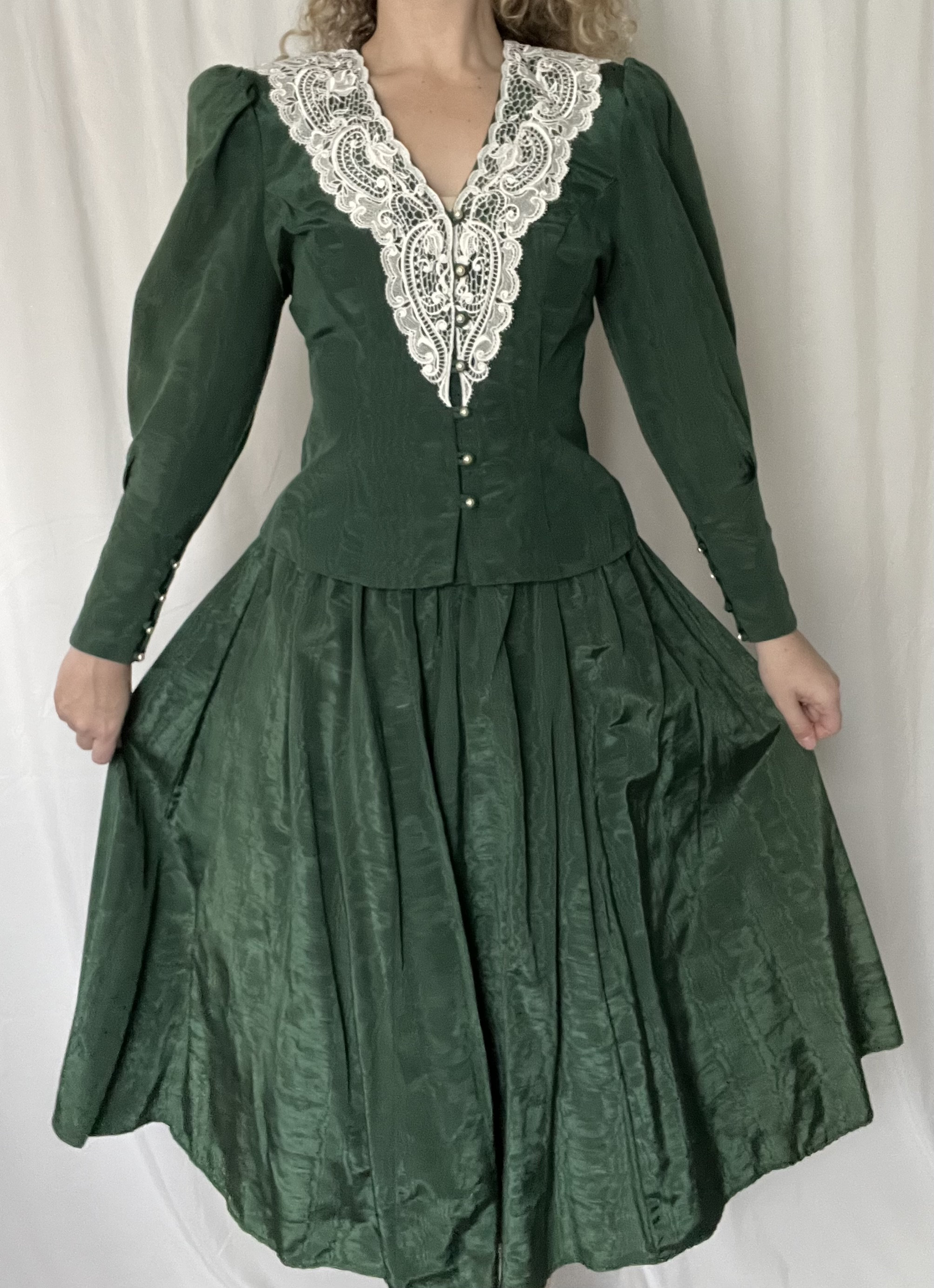 1980s/90s Scott Mcclintock Mutton Sleeve Jacket and Skirt Suit - Etsy