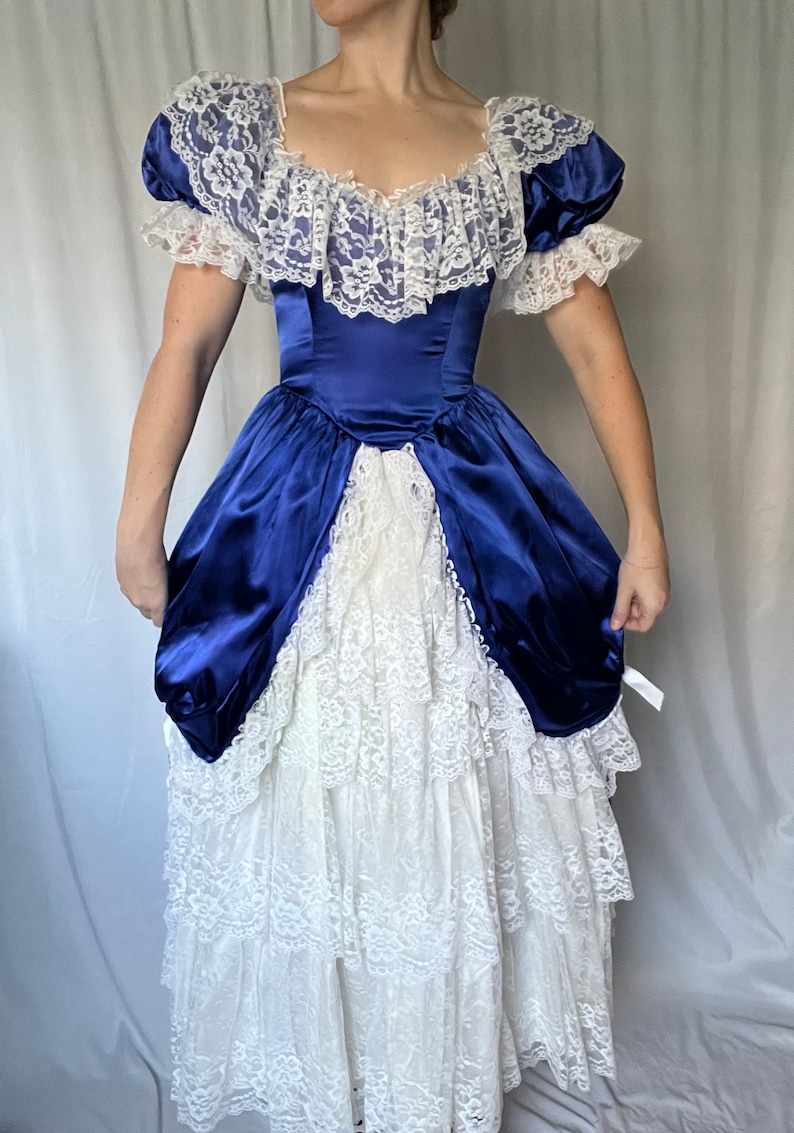 1980s Vintage Zum Zum Southern Bell Style Prom Dress - Etsy