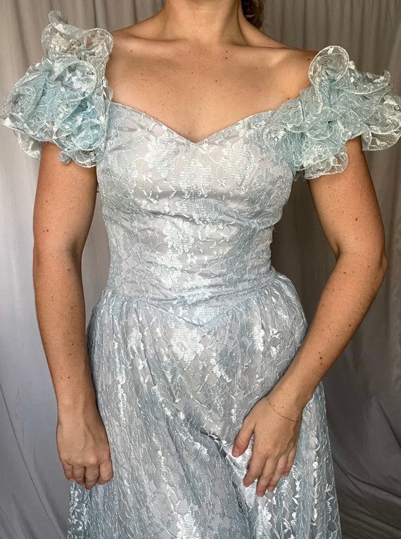 Union Made Baby Blue Lace Party Dress - Gem