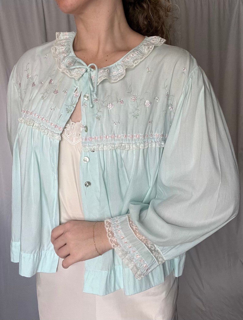 Barbizon Acetate Slip Nightgown and Bed Jacket - Etsy
