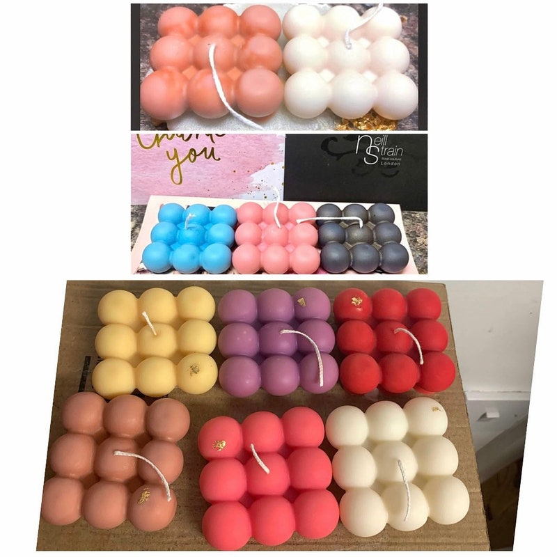 Bubble Cube Candle - Etsy