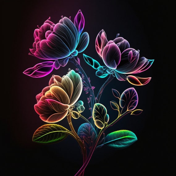Neon Flowers