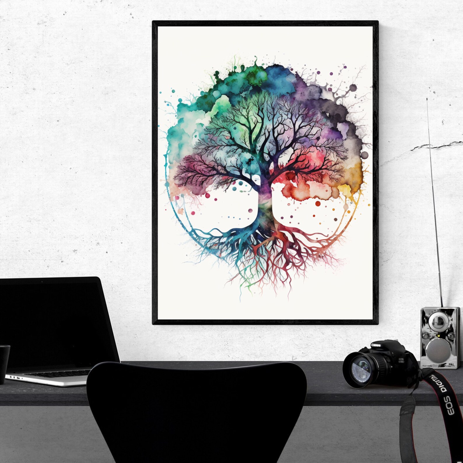Bundle of 5 Tree of Life Watercolor Art Print Ai-generated - Etsy