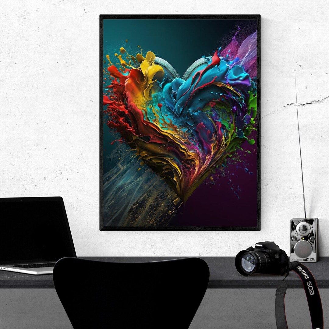 Heart Picture, Heart Poster, Heart Digital Art, Heart Fantasy Poster ...