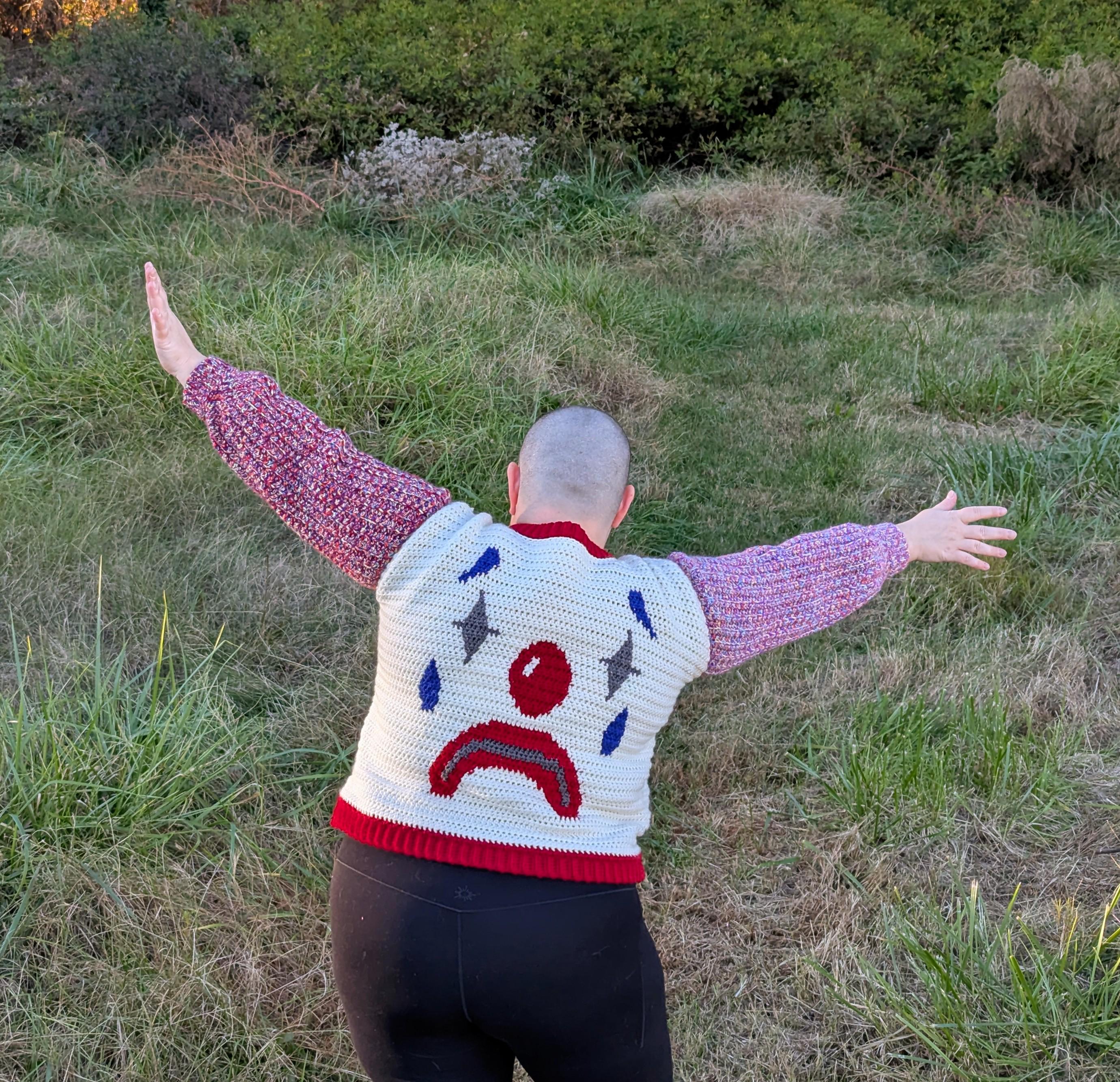 PDF: Clown College Sweater - Digital Crochet Pattern, Clowncore ...