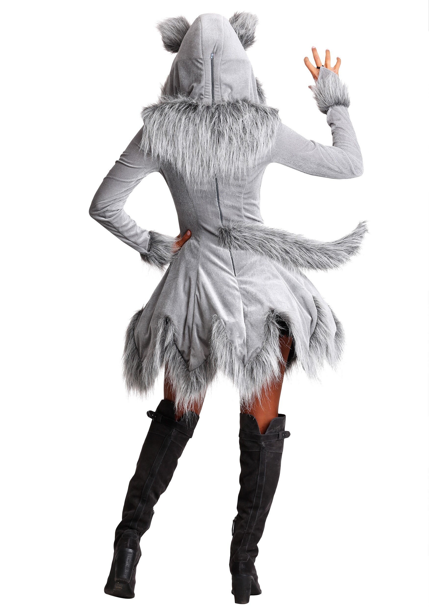 Grey Wolf Costume Dress for Women Halloween Costume - Etsy