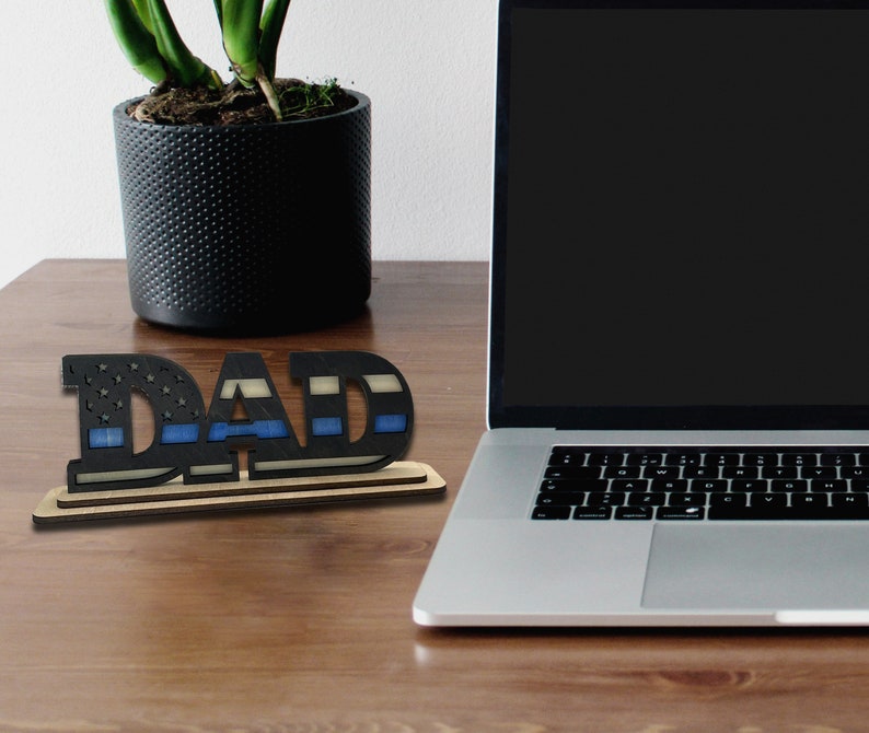 Father's Day Dad Flag SVG: First Responder Laser Cut File (digital ...