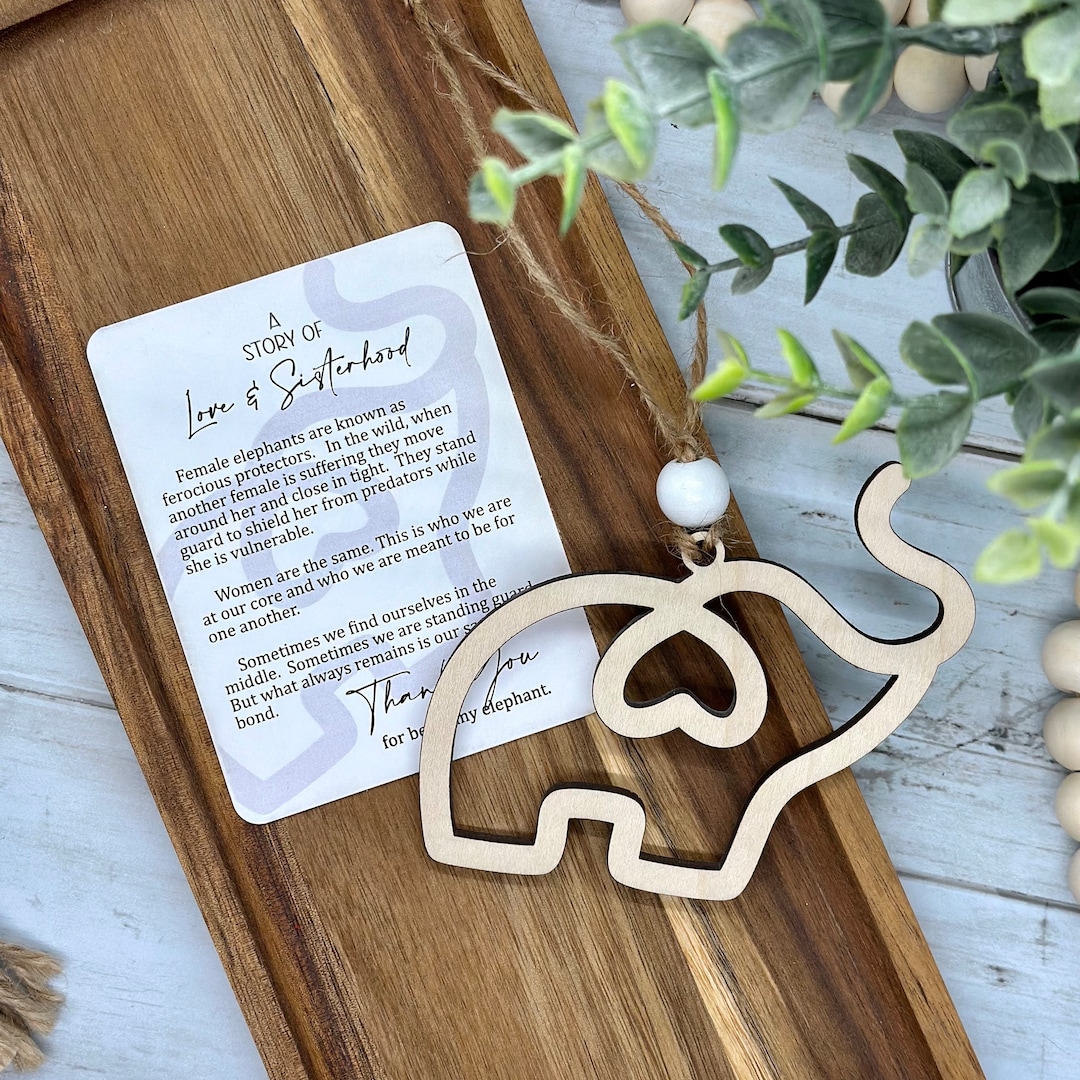 Mom Friend Gift, Elephant Ornament for Friends, Bestfriend Gift, Mom ...
