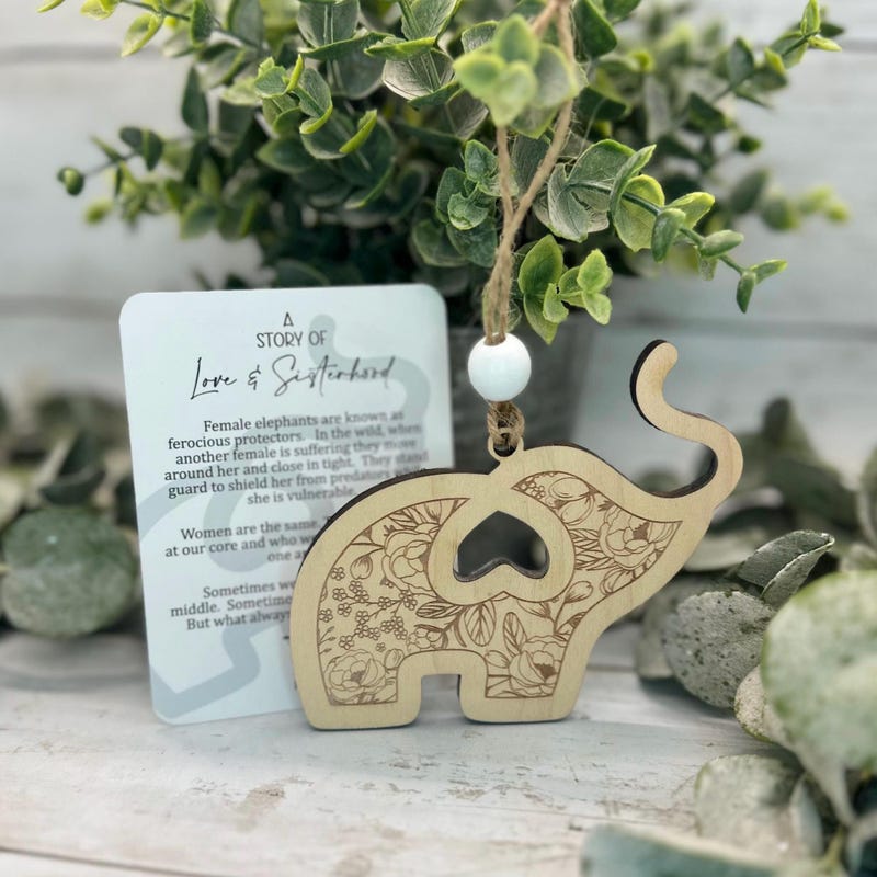 Friendship Sisterhood Elephant Ornament - Etsy