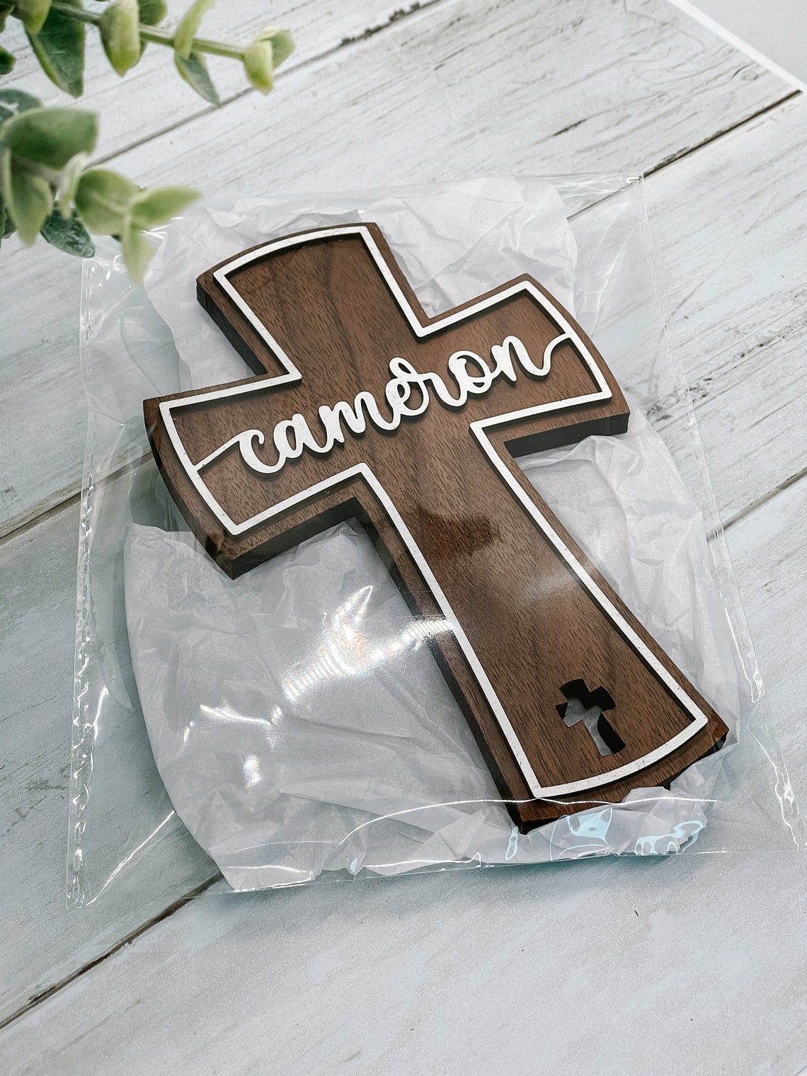 Personalized Cross Baptism Gift, Communion Gift, Confirmation Gift ...