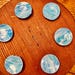 Miniature Blue Caribbean Ocean Swirl Plates - Etsy