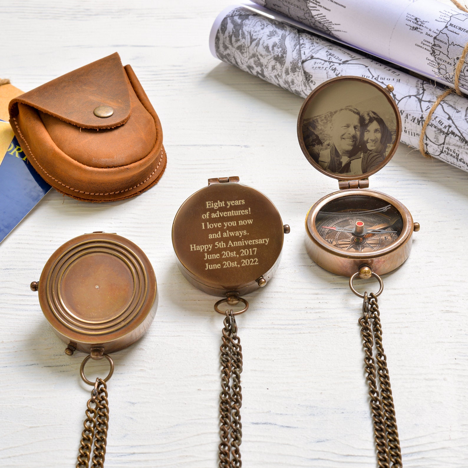 Nordic Compass Viking Vegvisir Engraved Compass Unique Gifts - Etsy