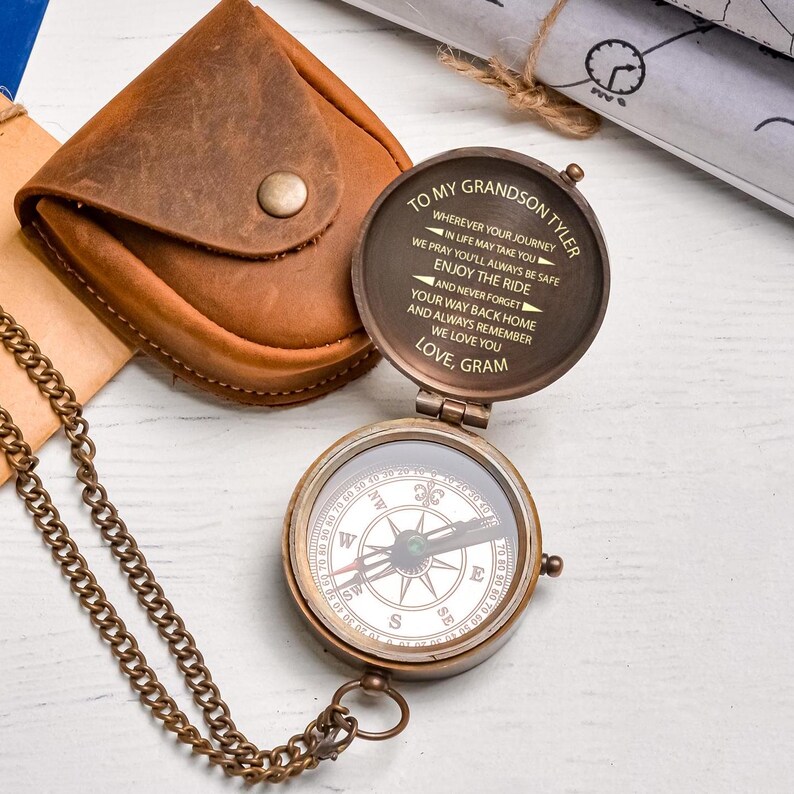 Engraved Compass: First Communion, Baptism, Confirmation Gift - Etsy