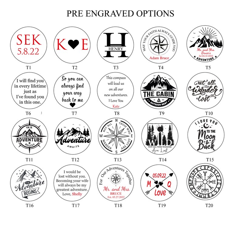 Nordic Compass Viking Vegvisir Engraved Compass Unique Gifts - Etsy