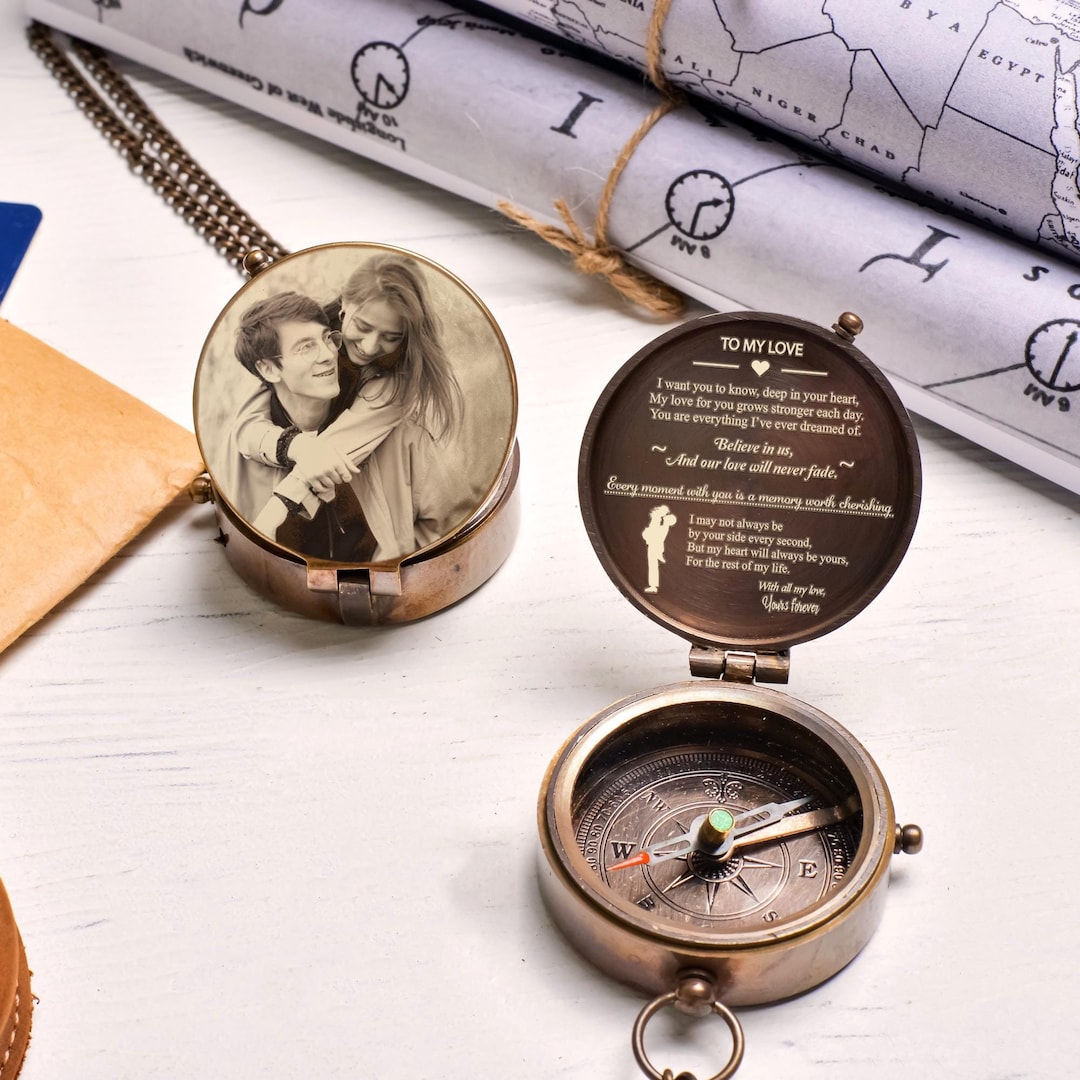 Personalized Copper Compass, Anniversary Gift - Etsy