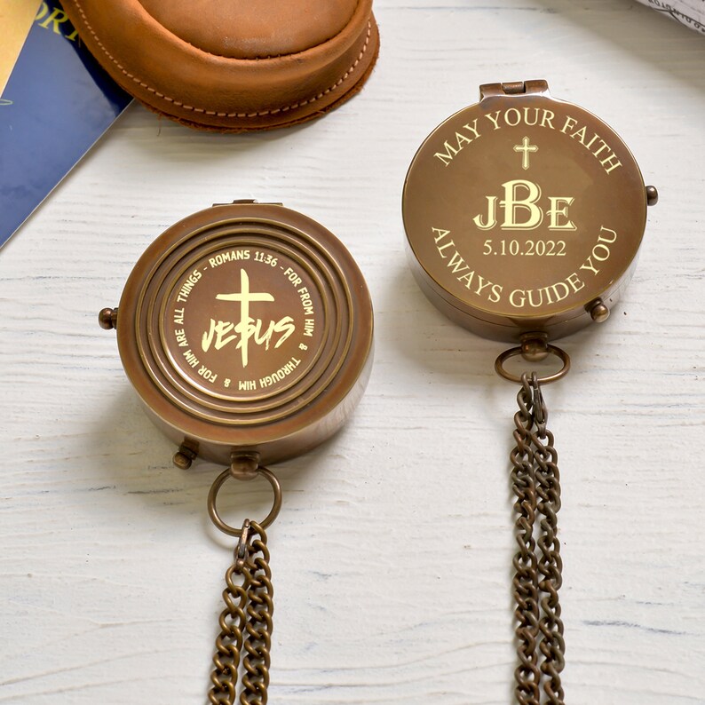 Engraved Compass: First Communion, Baptism, Confirmation Gift - Etsy