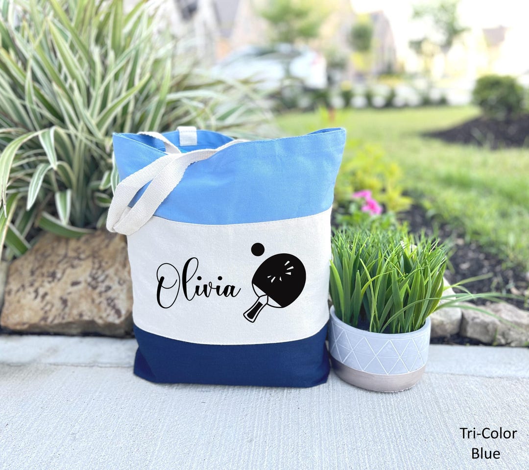 Ping Pong Tote Bag, Ping Pong Player Gift, Custom Ping Pong Tote Bag ...
